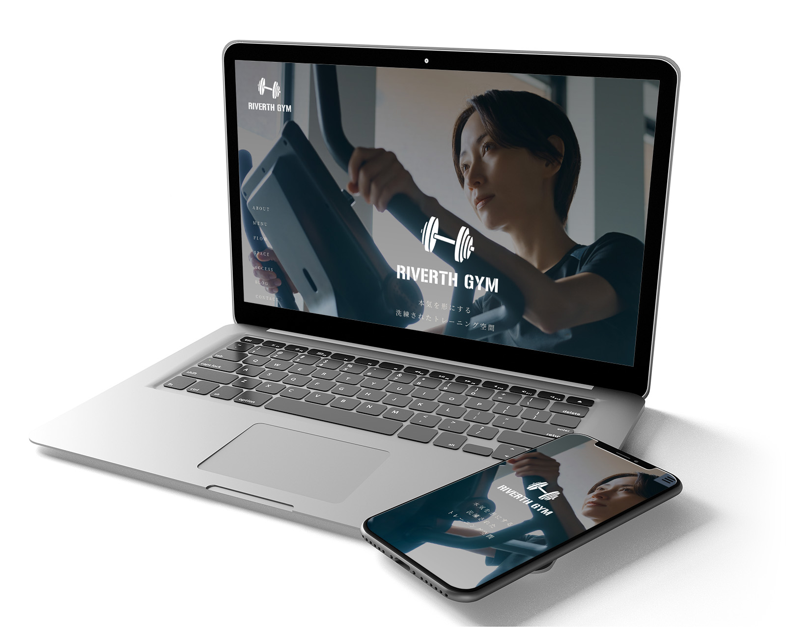 ️ デザイン08-RIVERTH GYM - THE SIMPLE 5｜5万円で作るホームページ制作サービス